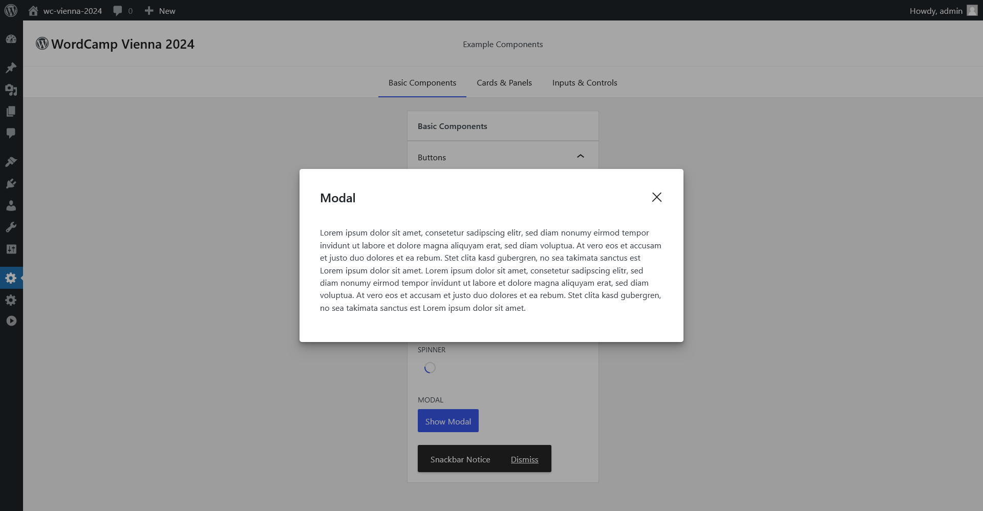 The WordPress Components Library | fabiantodt - WordPress & Web-Developer